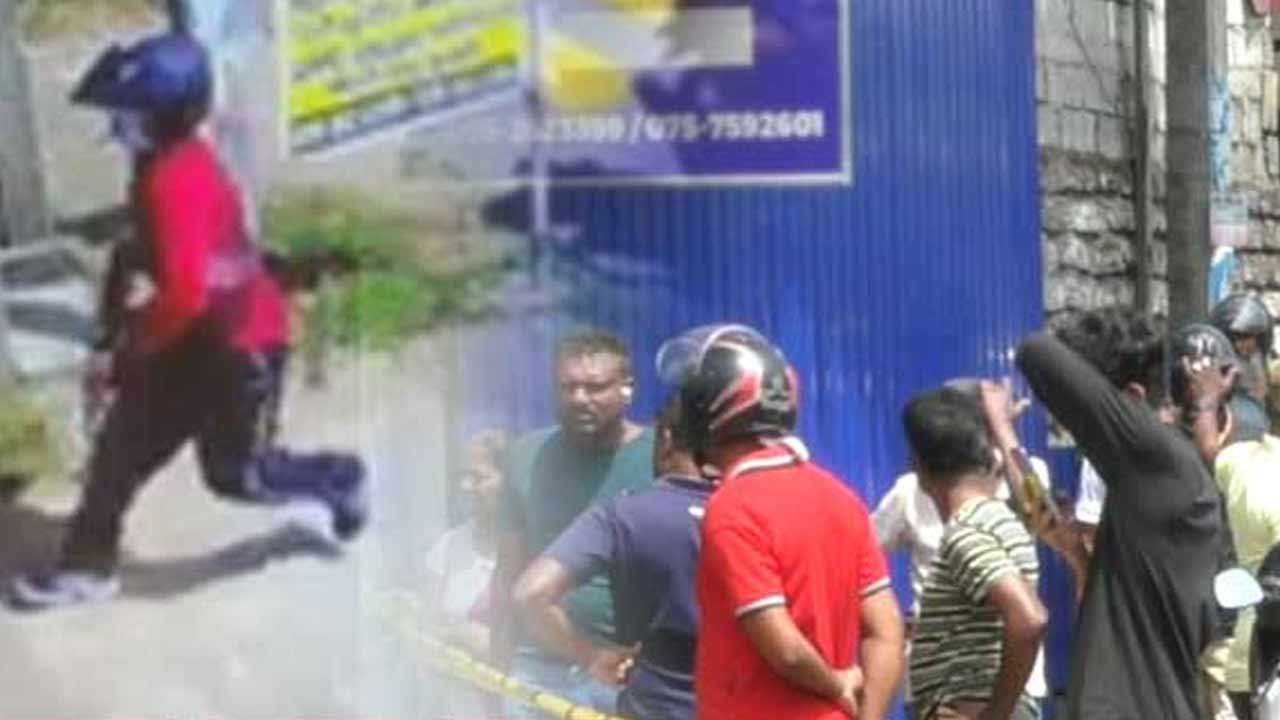 பாணந்துறையில் கடை மீது இன்று இடம்பெற்ற துப்பாக்கிச்சூடு: ஒருவர் காயம்! CCTV Video - Vampan